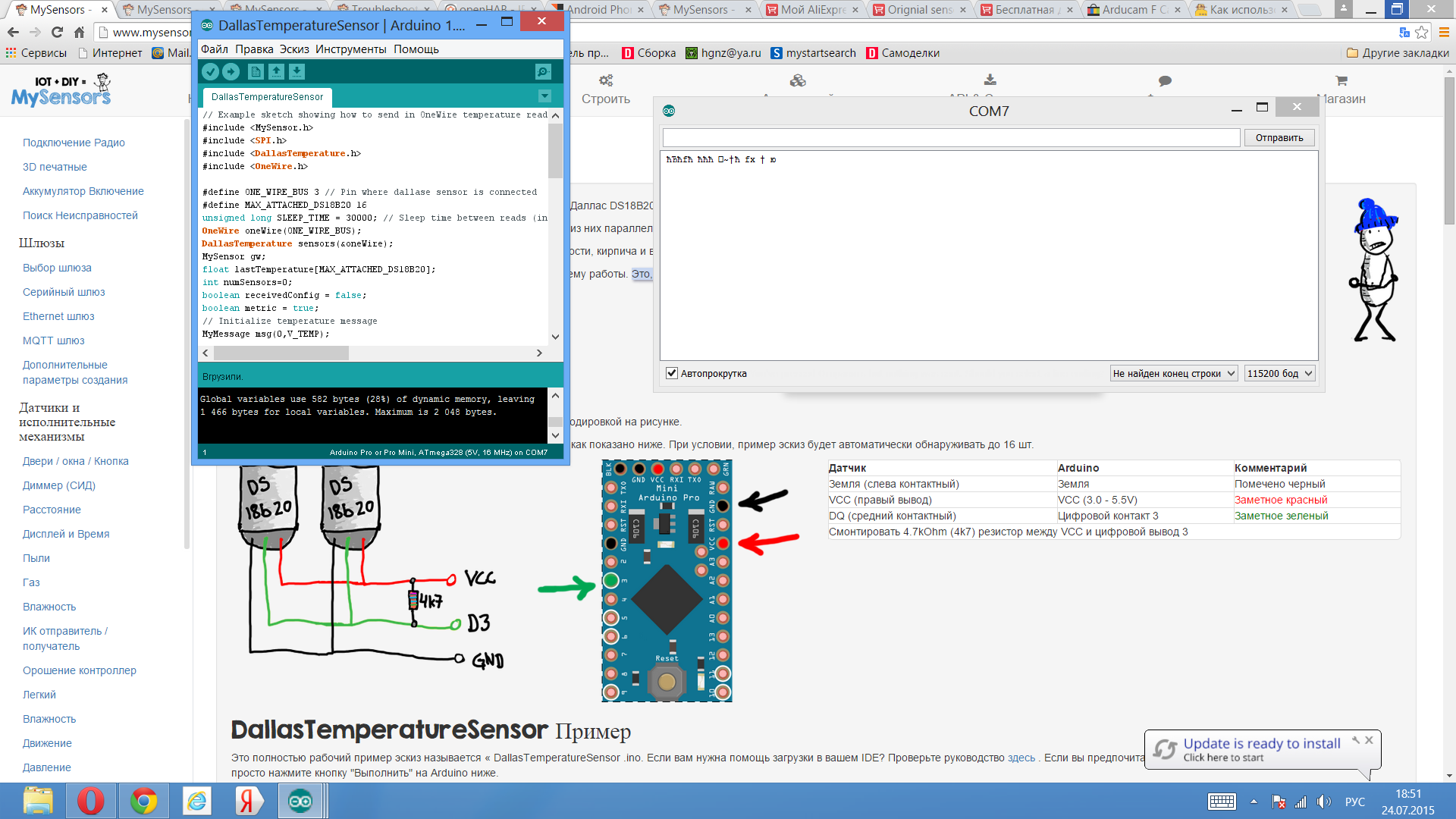 Temperature Sensor problem | MySensors Forum
